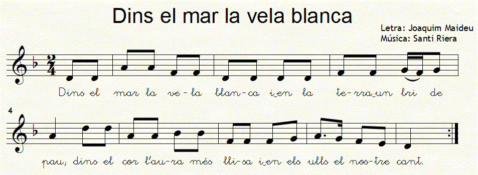 Dins el mar la vela blanca